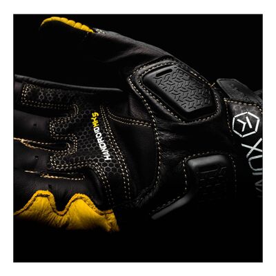 Knox Handroid (MK5) Korumalı Deri Motosiklet Eldiveni Siyah / Sarı ...